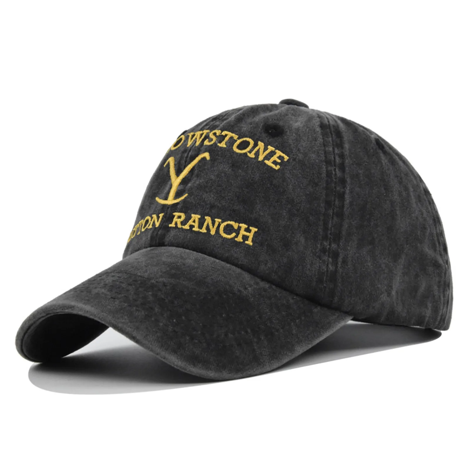 Yellowstone-Dutton-Ranch-Hat-Cross-Ponytail-Baseball-Cap-Distressed ...