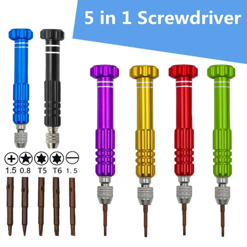 5-in-1-Screwdriver-Bit-Repair-Kit-For-iPhone-Android-Mobile-Phone-Open ...