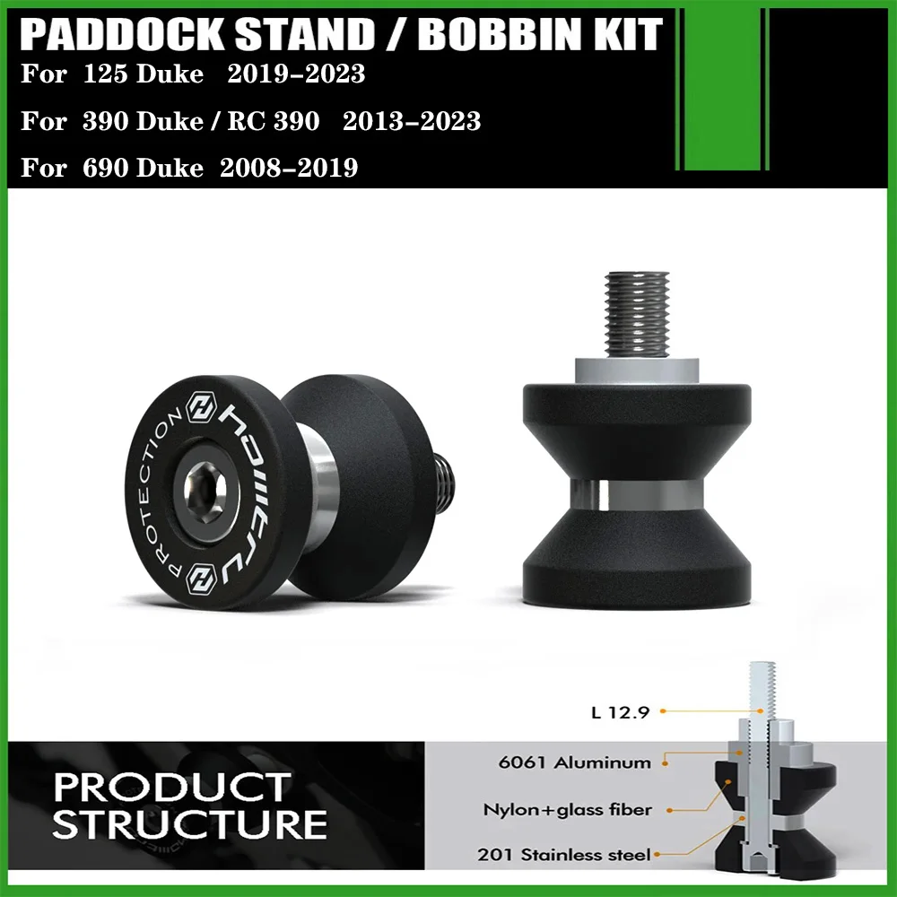 Paddock-Stand-Bobbins-For-KTM-Duke-125-390-690-RC390-2013-2023-Swingarm ...