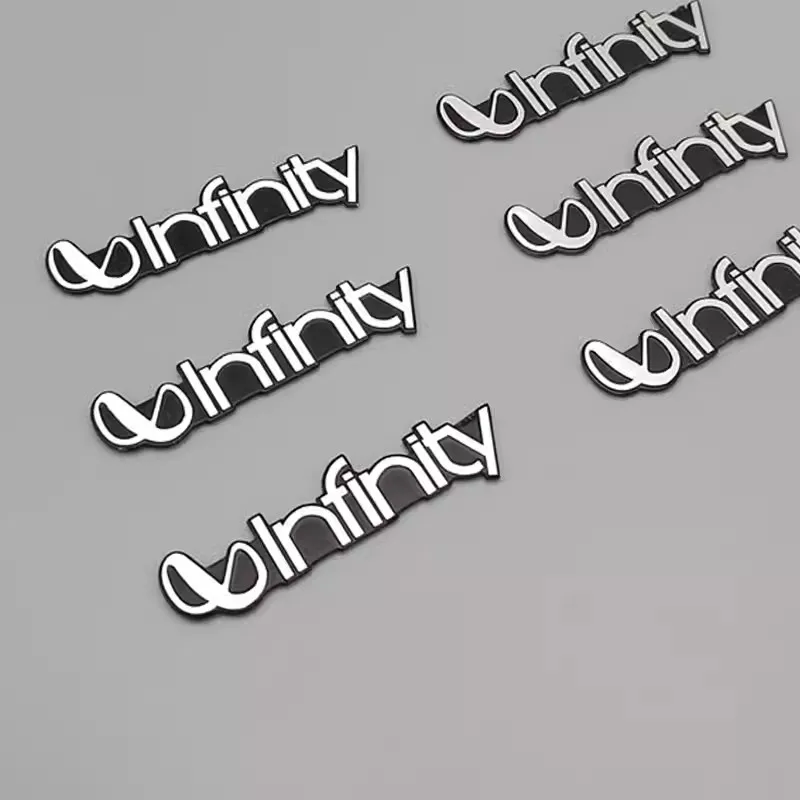 6pcs-Aluminum-infiniti-infinity-Car-Audio-sticker-Audio-sticker-speaker ...