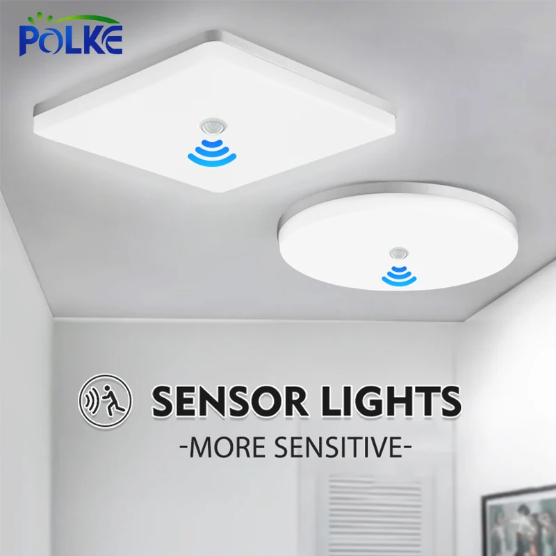 LED-Ceiling-Light-Auto-PIR-Motion-Sensor-Smart-Home-Lighting-13W-18W ...