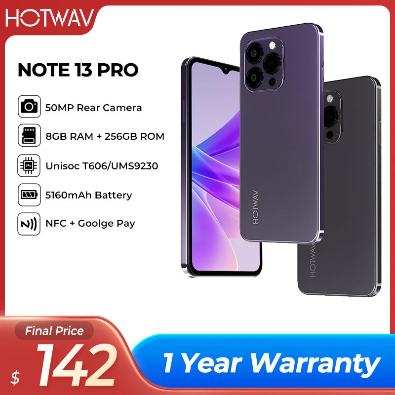 Global-HOTWAV-Note-13-Pro-Smartphone-Android-13-50MP-16MP-0-08MP-C-mara ...