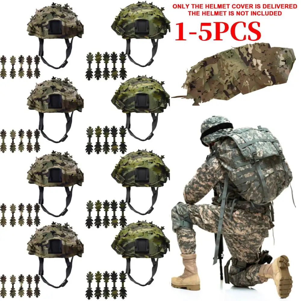 3D-Camo-Net-Airsoft-Helmet-Cover-Cut-Helmet-Mesh-Drawstring-Helmet ...
