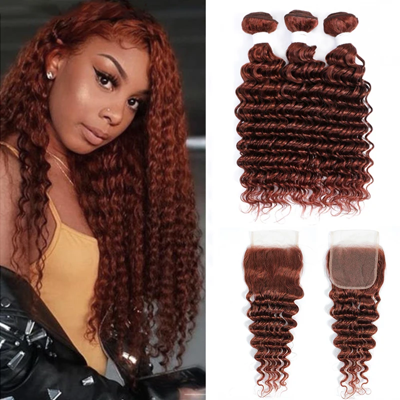 Deep-Wave-Bundles-With-Closure-Brazilian-Remy-Hair-Weave-Bundles-With ...