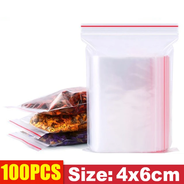 Jewelry Craft Small Zip Bags Boss Moves 1x1 Inch - 100 Pack Reclosable ...