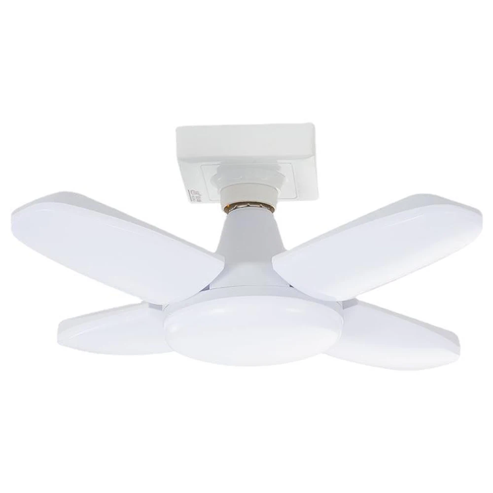 E27 45W 50W 60W LED Bulb Fan Blade Lamp AC85-265V Foldable for Outdoor ...