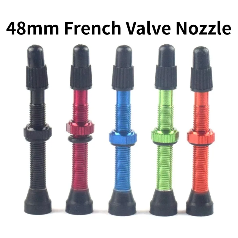 Metal Multi-color Optional Aluminum Alloy 48mm Bicycle Vacuum Valve's ...