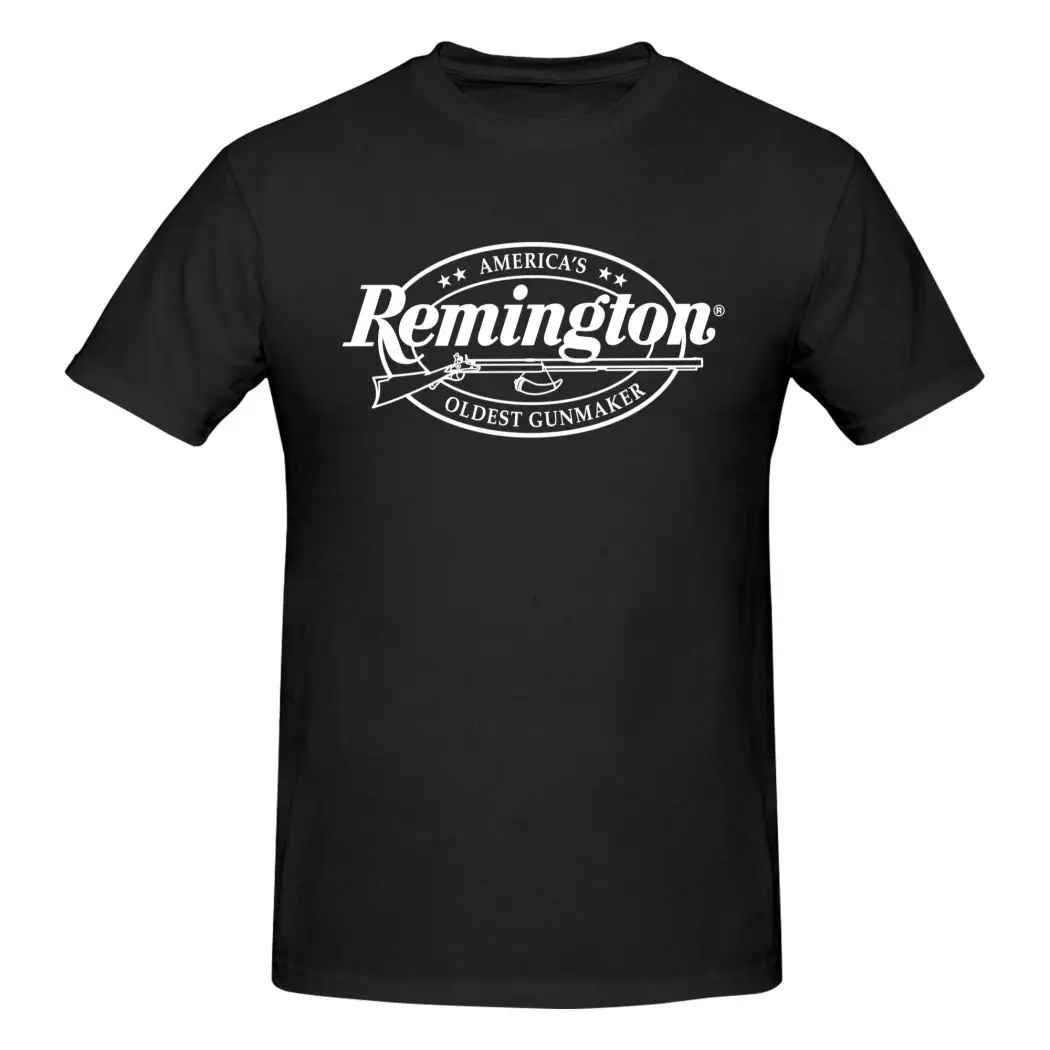 Casual T-Shirt Remington Men T Shirts Fashion Short sleeve Crewneck Tee ...
