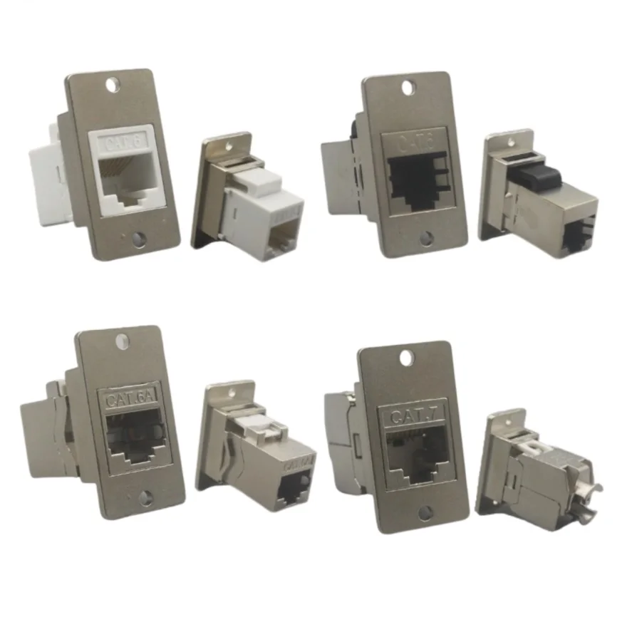 silvery-color-Zinc-alloy-rectangular-screw-panel-chassis-mount-RJ11 ...