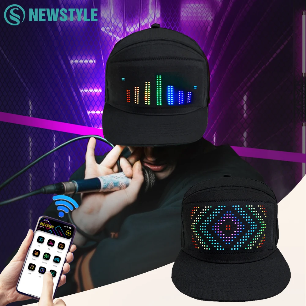 DIY-LED-Light-Display-Screen-Smart-Matrix-Hat-APP-Controlled-Display ...