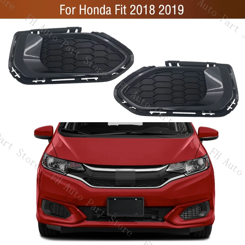 Car-Front-Bumper-Fog-Light-Lamp-Trim-Grille-Bezel-Frame-Cover-Shell-Cap ...