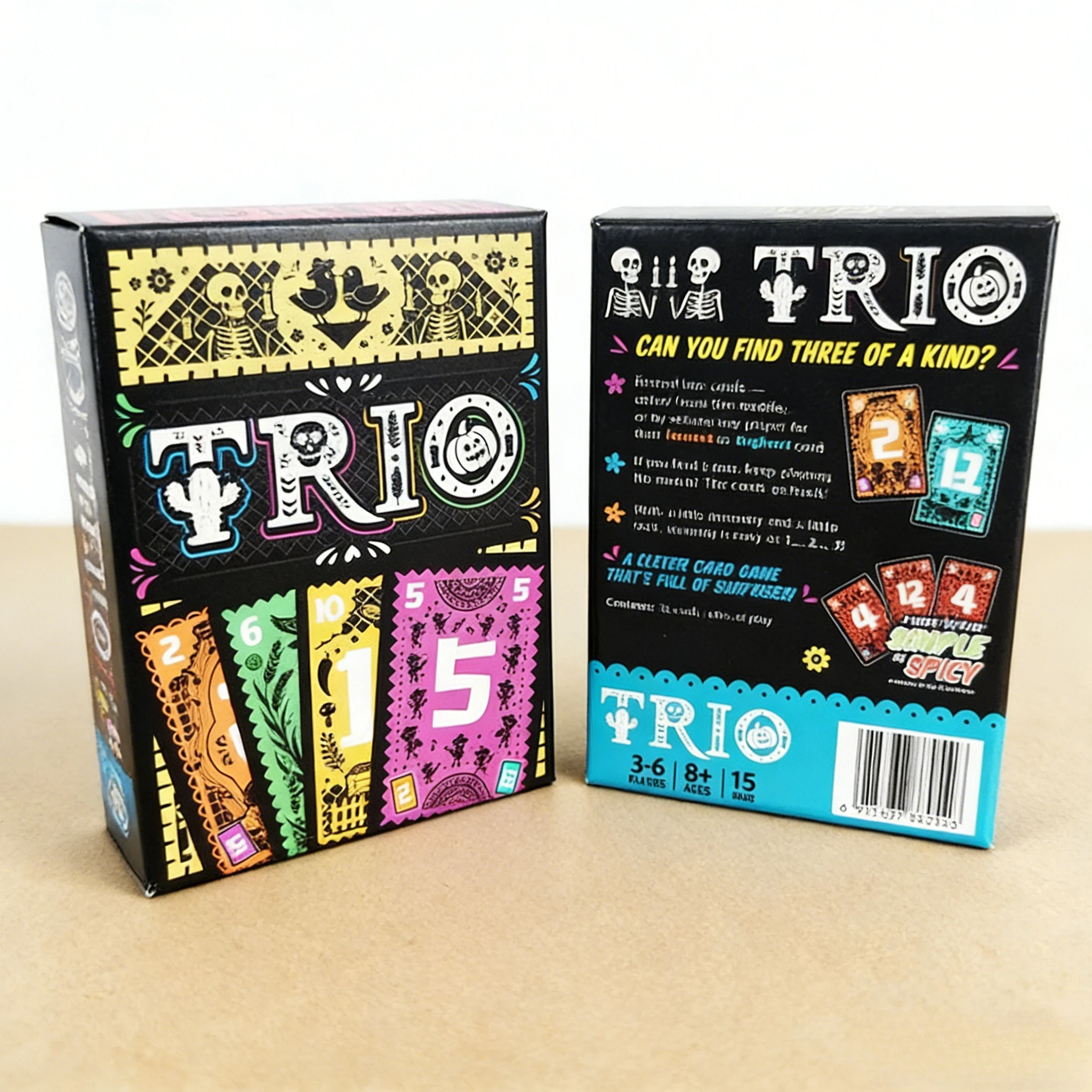 TRIO Strategy Card Game, Fast-Paced Matching Party Game for Family Game ...