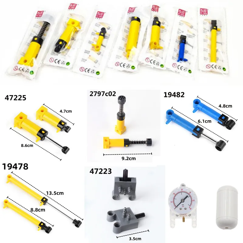 MouldKing Technology Accessorie Pneumatic Cylinder Push Spring Air Pump ...