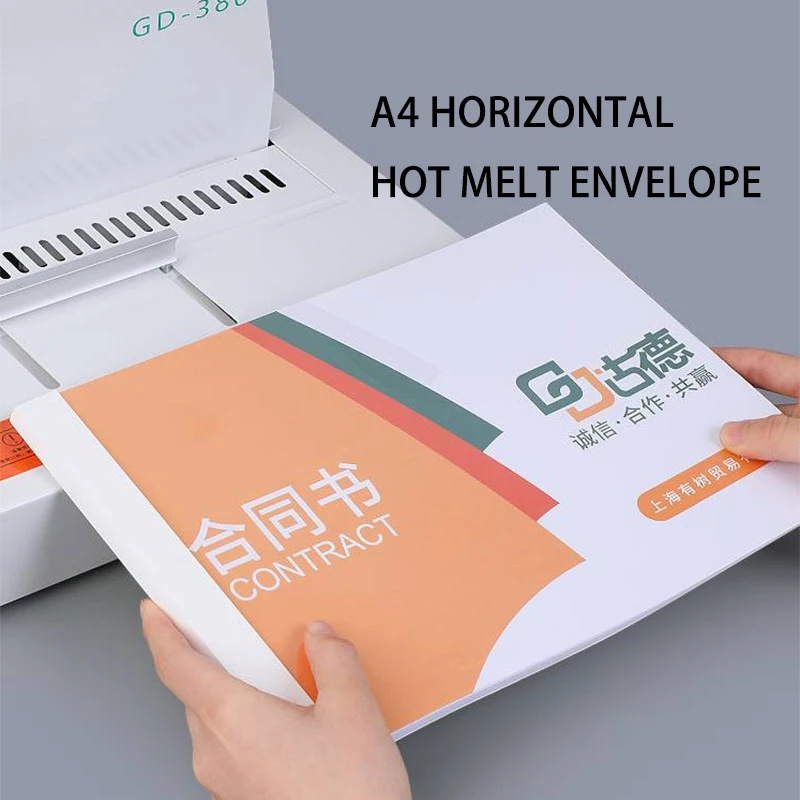 A4-Horizontal-Hot-Melt-Envelope-Binding-Machine-Plastic-Cover-Contract ...