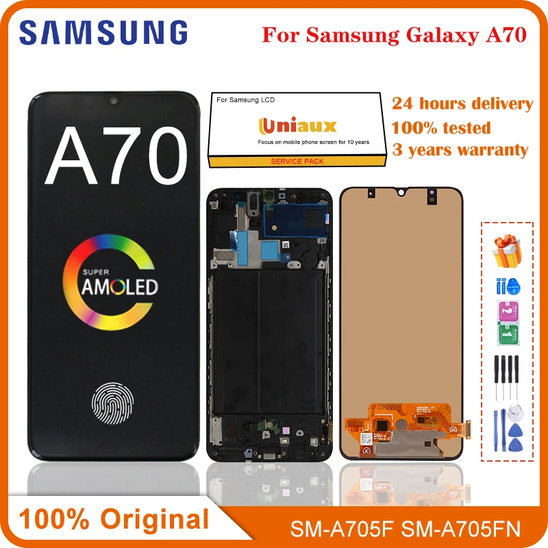 Original Super Amoled For Samsung Galaxy A70 Lcd Display Touch Screen ...
