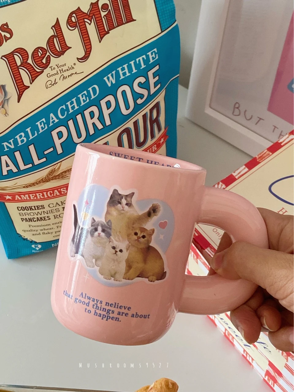 Pink-Cute-Kitten-Mug-for-Girls-To-Drink-Breakfast-Coffee-Milk-Cup ...