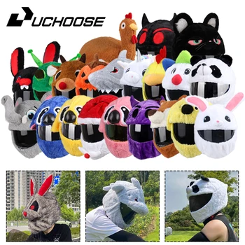 Motorcycle Helmet Cover Cartoon Plush Helmets Hat With Crazy Large ...