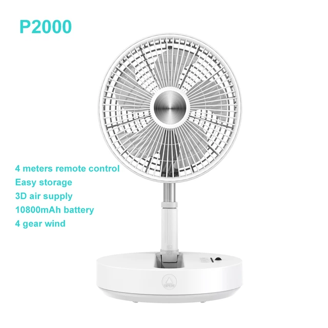 P2000 Large Camping Fan Ventilador Usb Stand Cooler Portable ...