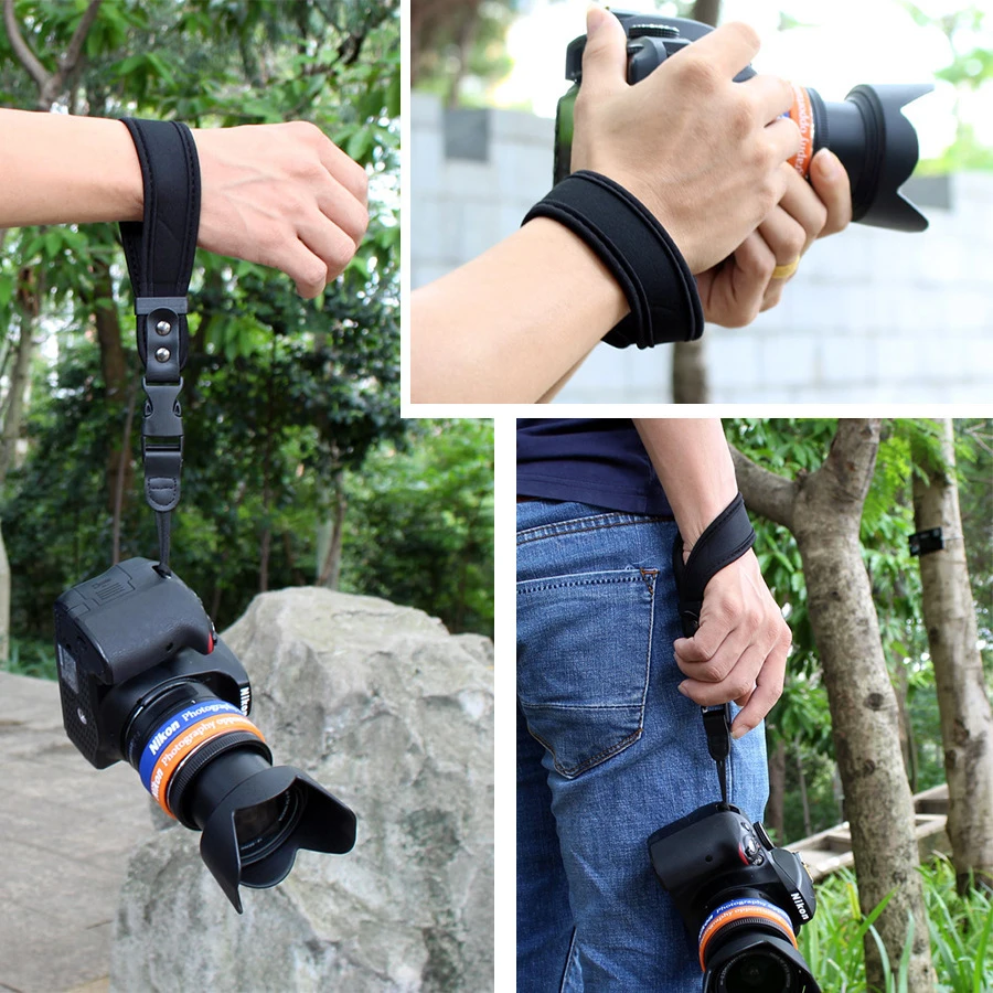 Neoprene Soft Quick Detachable Wrist Hand Strap For Canon Nikon Sony ...
