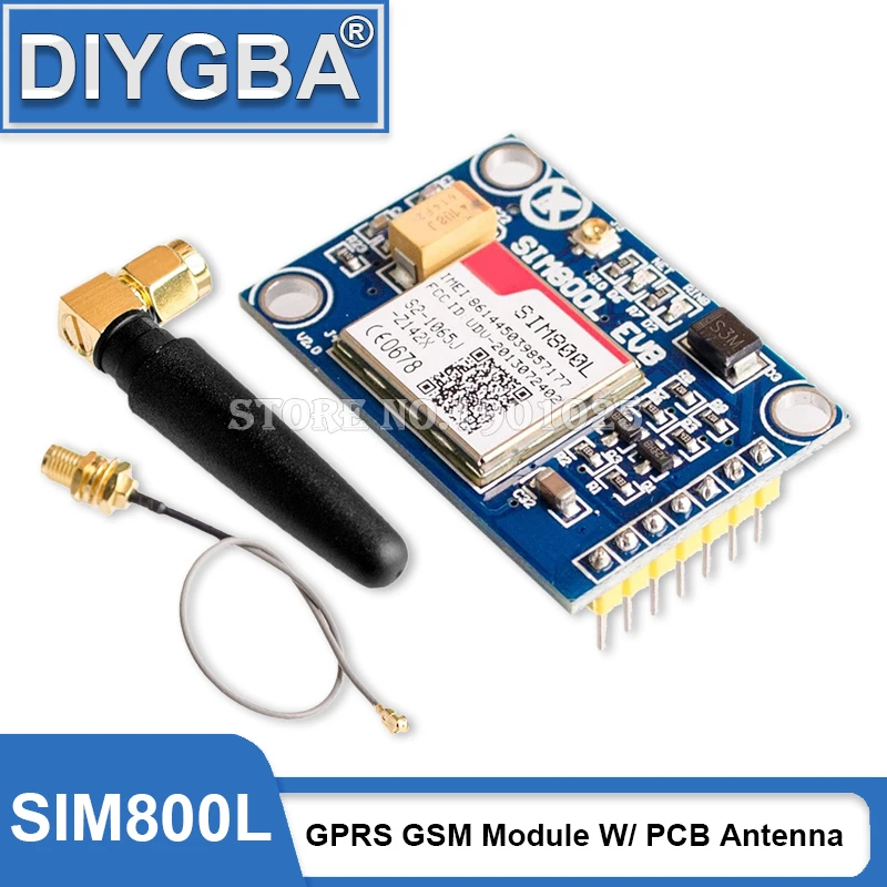 Fdkjgecf 1pcs Sim800l Sim800 Gprs Gsm Module W/ Pcb Antenna Sim Board ...