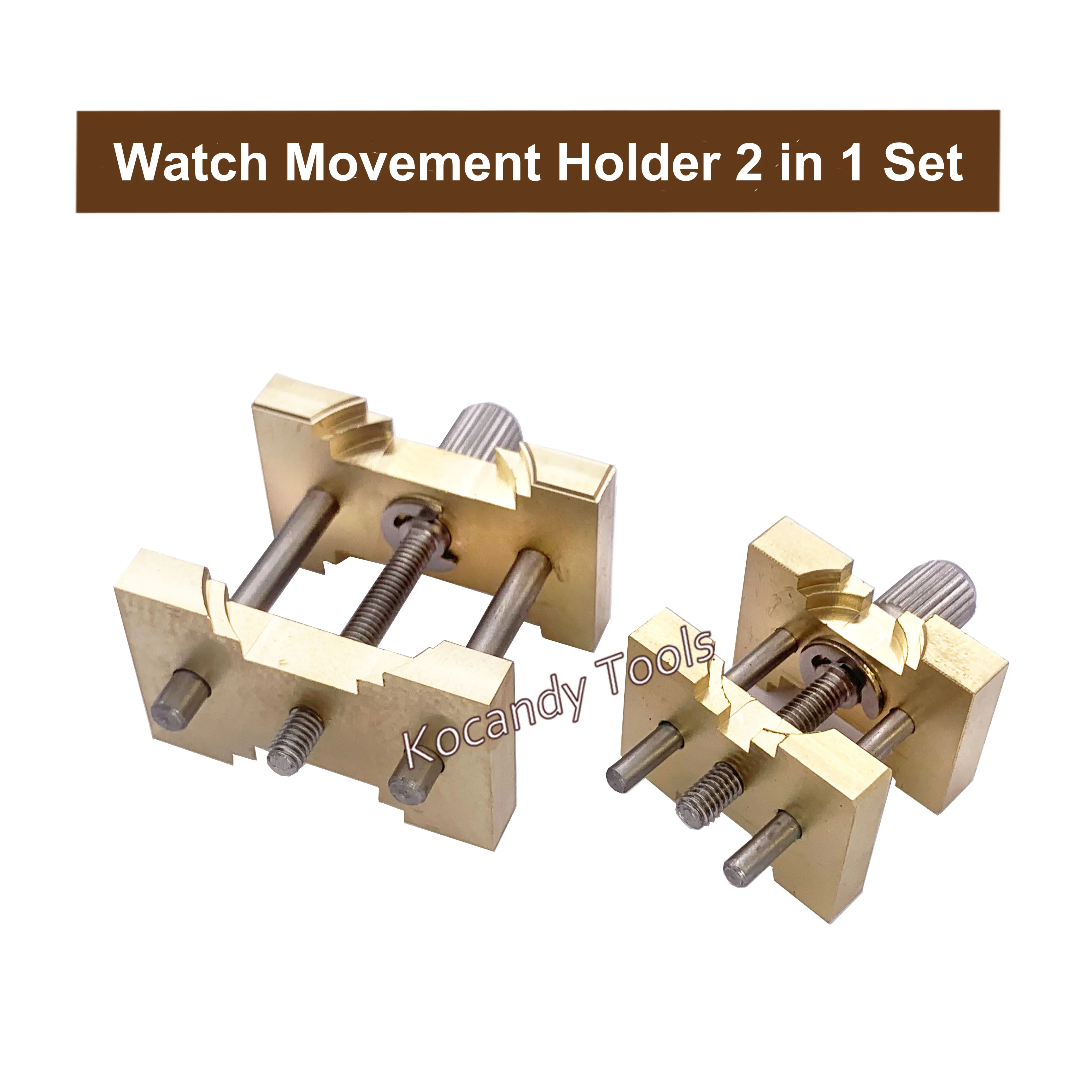 2Pcs-Brass-Watch-Movement-Holder-Fixed-Base-Multi-Function-for ...