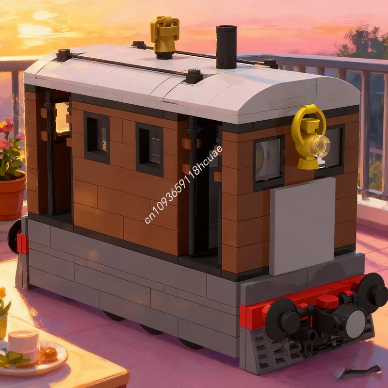 297pcs MOC Toby The Tram Engine Powered Train RC Model Building Blocks ...