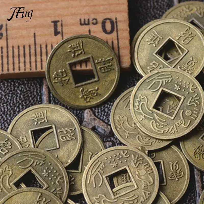 100Pcs-Chinese-Feng-Shui-Lucky-Ching-Ancient-Coins-Set-Educational-Ten ...