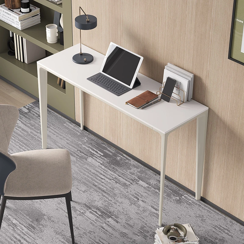 Slotted desk Modern simple small family desk Mini household minimalist ...