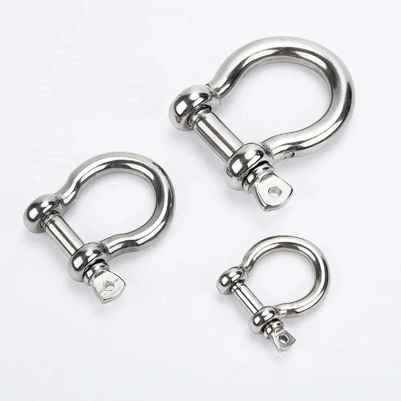A2 Stainless Steel Bow Shackles M4 M5 M6 M8 M10 M12 M14 M16 M18 M20 M22 M25 Shackle Lifting ...