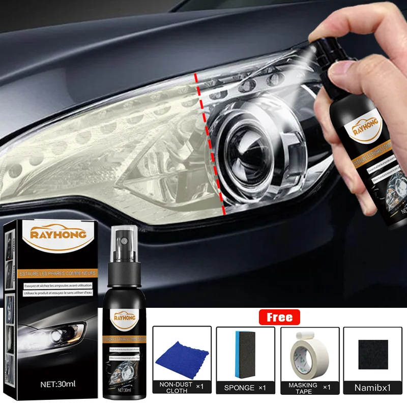 Car-Headlight-Restoration-Polishing-Kits-Renovate-Cleaning-Repair-Spray ...
