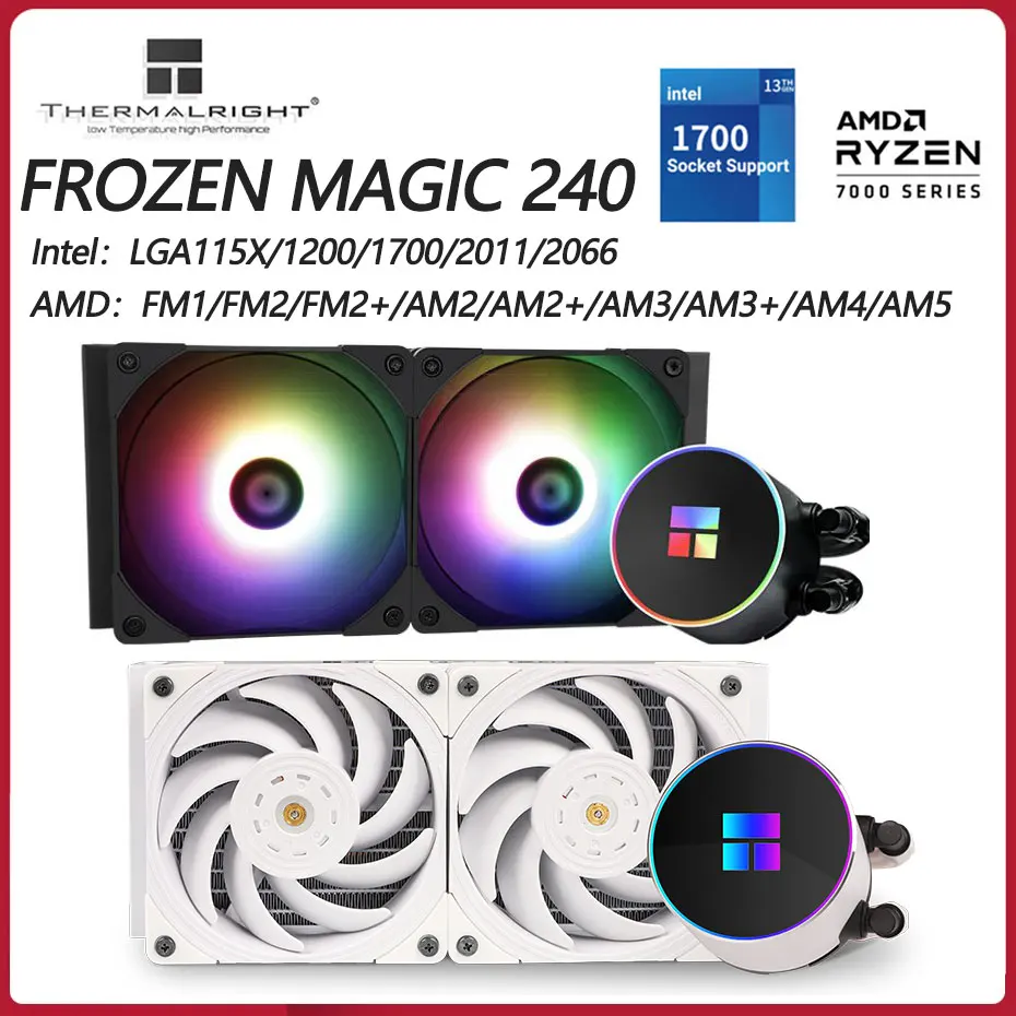 Thermalright Frozen Magic 240 SCENIC White ARGB Water Cooling Radiator ...