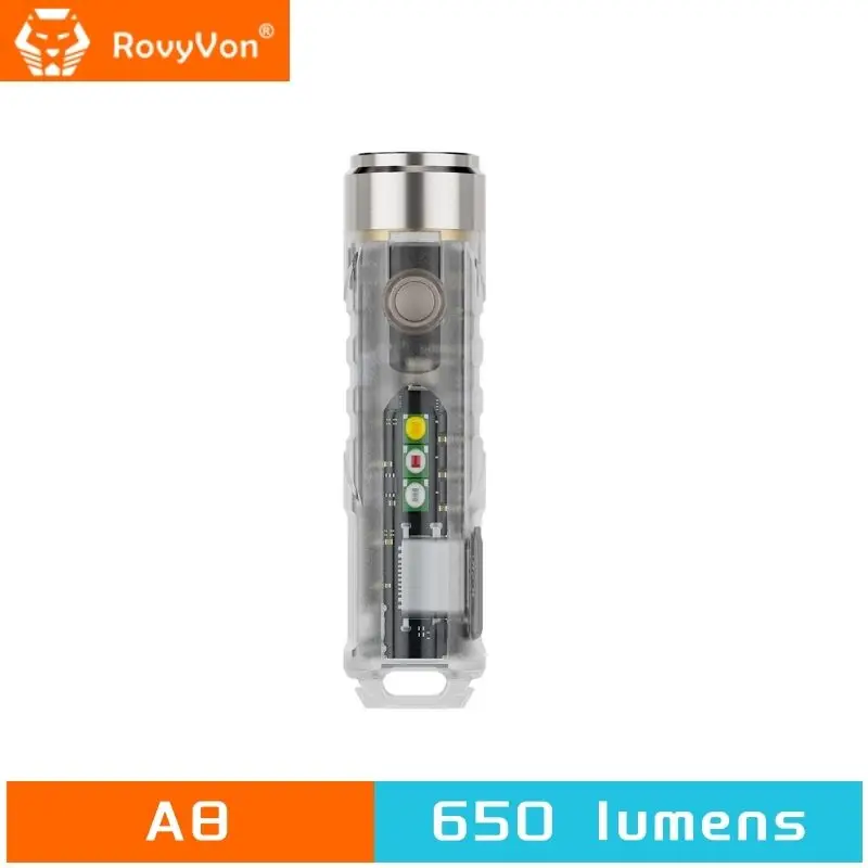 RovyVon-Aurora-A8-Flashlights-650LM-Rechargeable-Cool-White-Torch-With ...