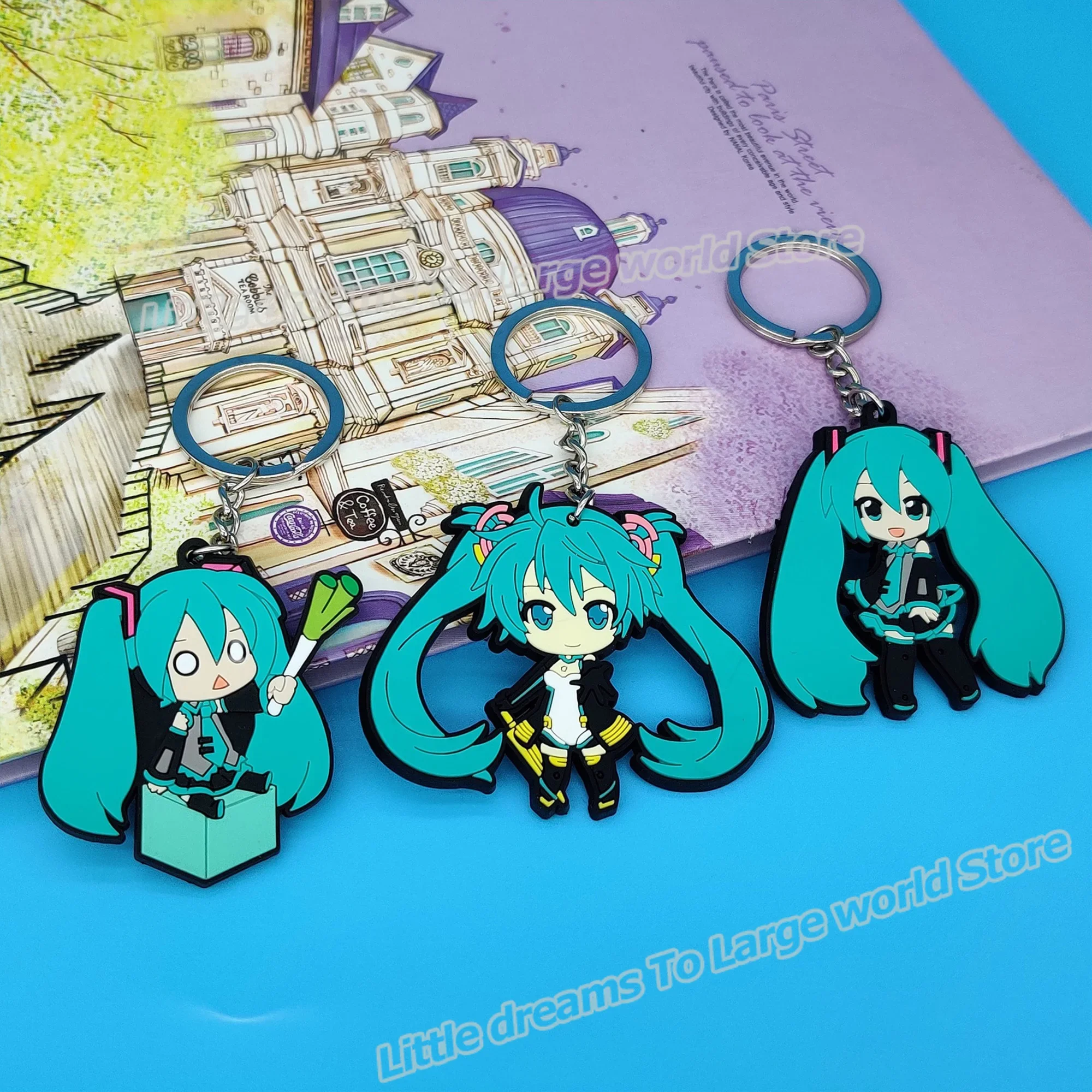 Hatsune-Miku-Key-Chains-Kawaii-Car-Keychain-School-Bag-Backpack-Mobile ...