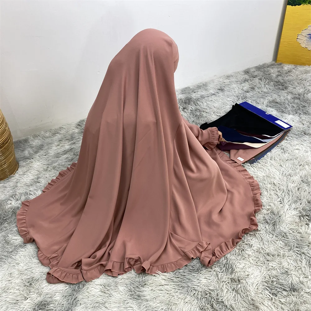 Grandi-volant-Khimar-donne-musulmane-Overhead-hijab-Abaya-velo-foulard ...
