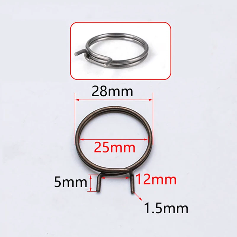 1.5x28x5mm Anti-theft Door Lock Torsion Springs Repaired Metal Coil ...