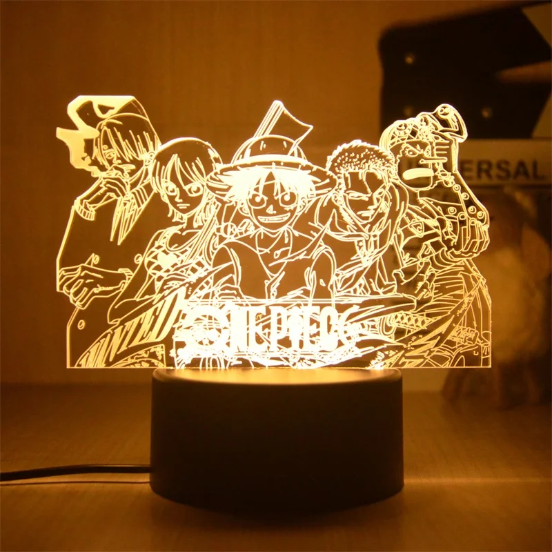 3d Anime Light One Piece | Led Light One Piece Lamp | Led Lamp One ...