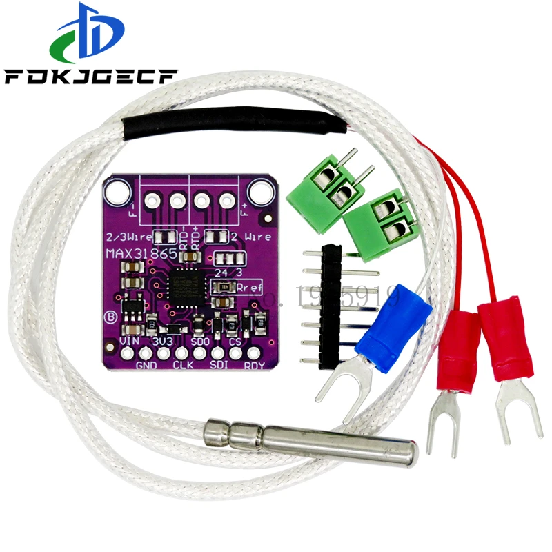MAX31865-PT100-to-PT1000-RTD-to-Digital-Converter-Board-Temperature ...