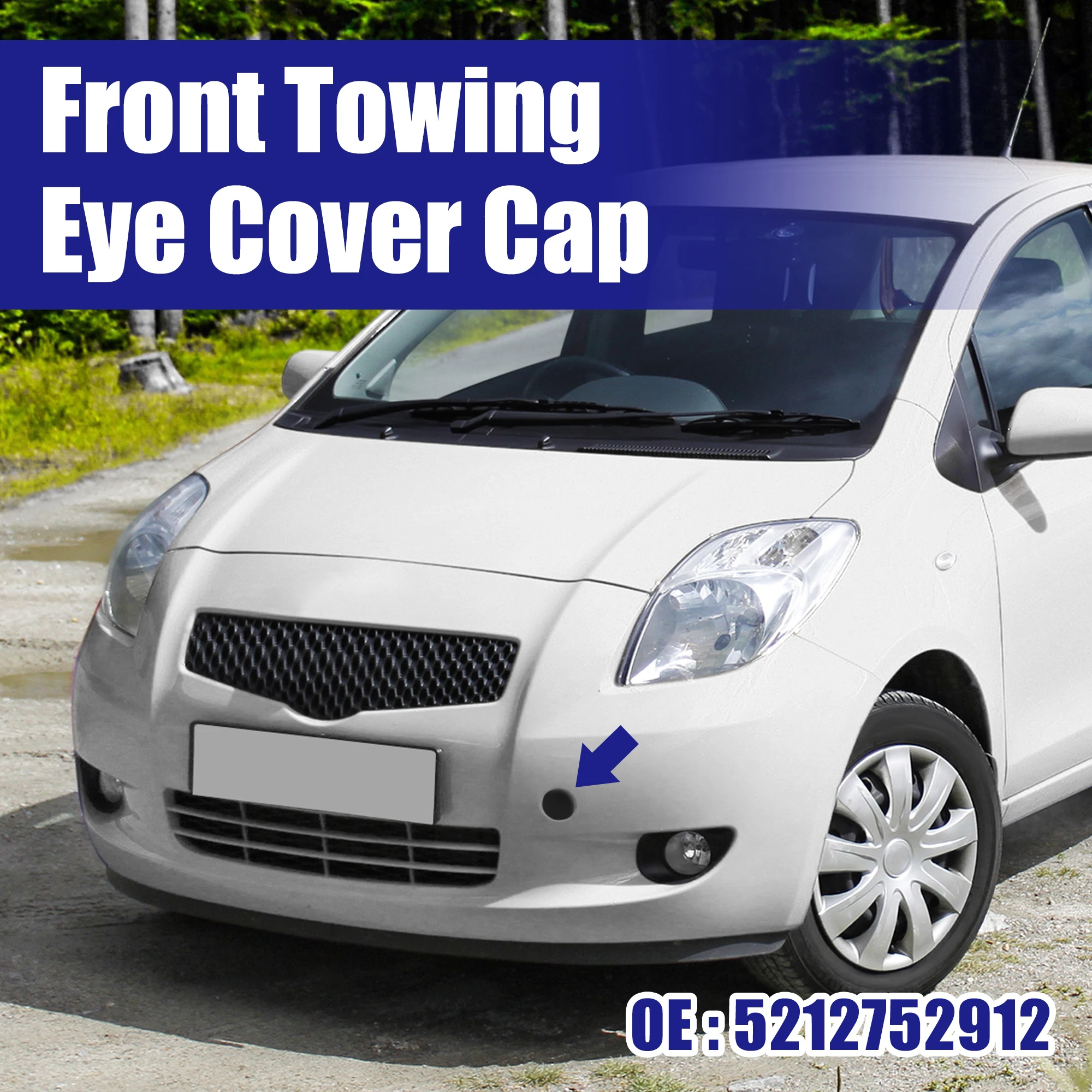 X-Autohaux-Auto-Front-Right-Bumper-Tow-Hook-Towing-Eye-Cover-Cap ...