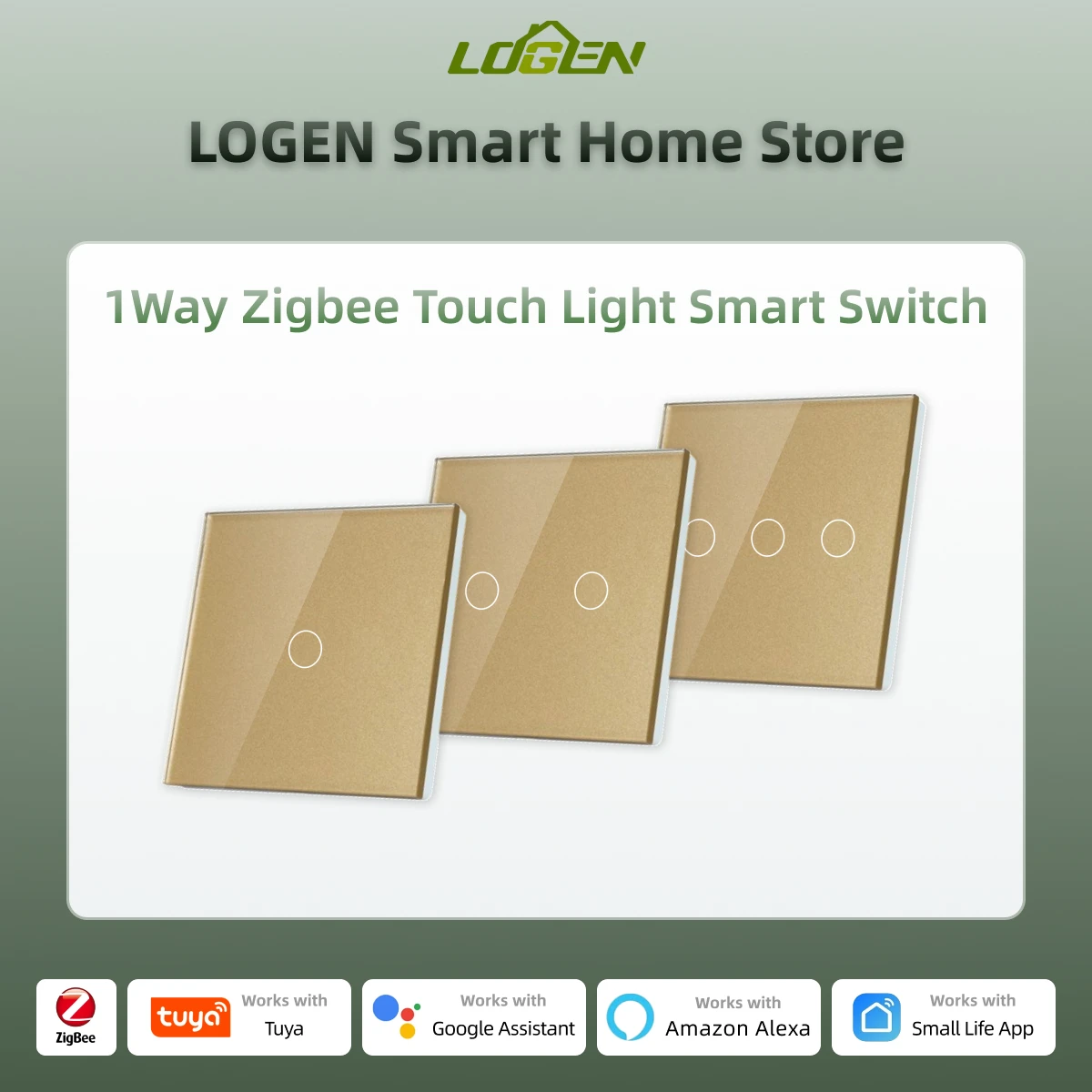 EU-Zigbee-1-2-3Gang-Gold-Touch-Switch-Tuya-Smart-Home-Compatible-Alexa ...