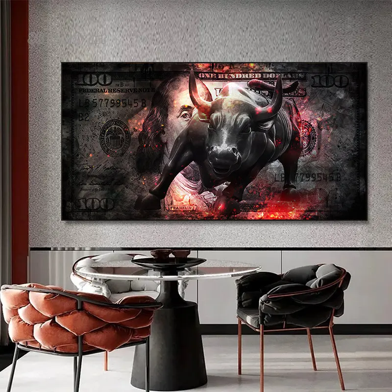 Wall Street Bull Wall Art