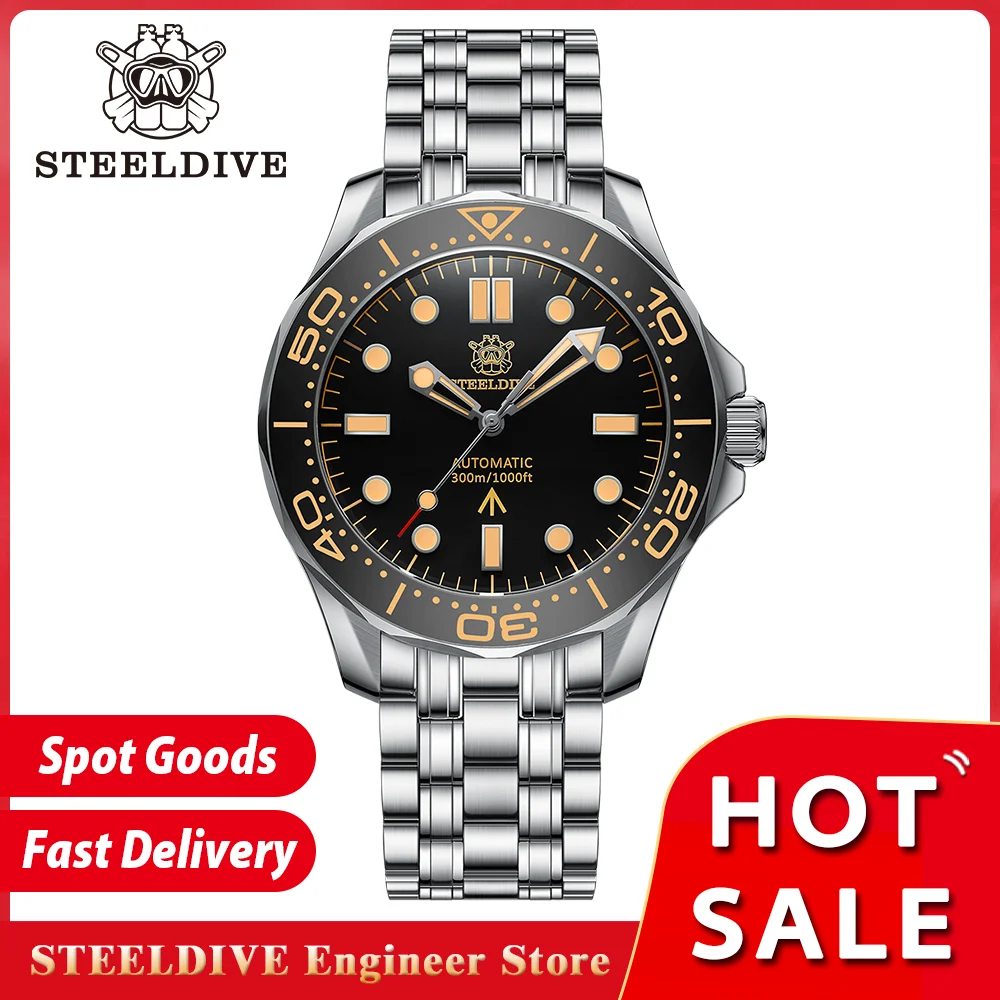 STEELDIVE-SD1957-Mechanical-Dive-Watch-Swiss-Luminous-Ceramic-Bezel ...
