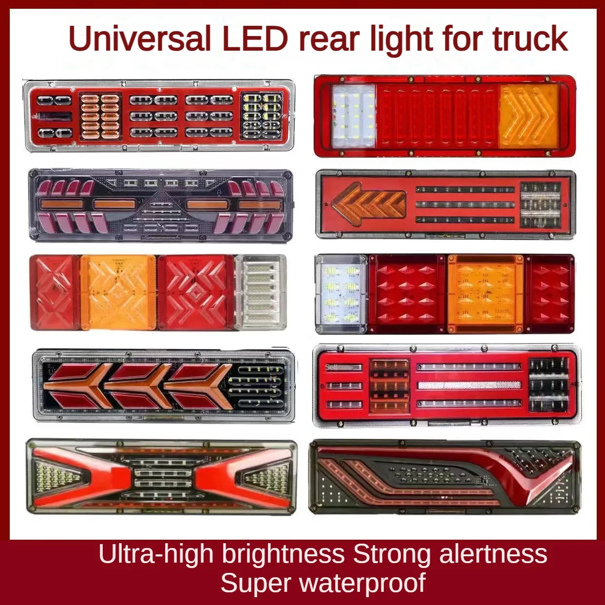 2pcs-Truck-Universal-Rear-Tail-Light-24v-led-High-Brightness-Waterproof ...