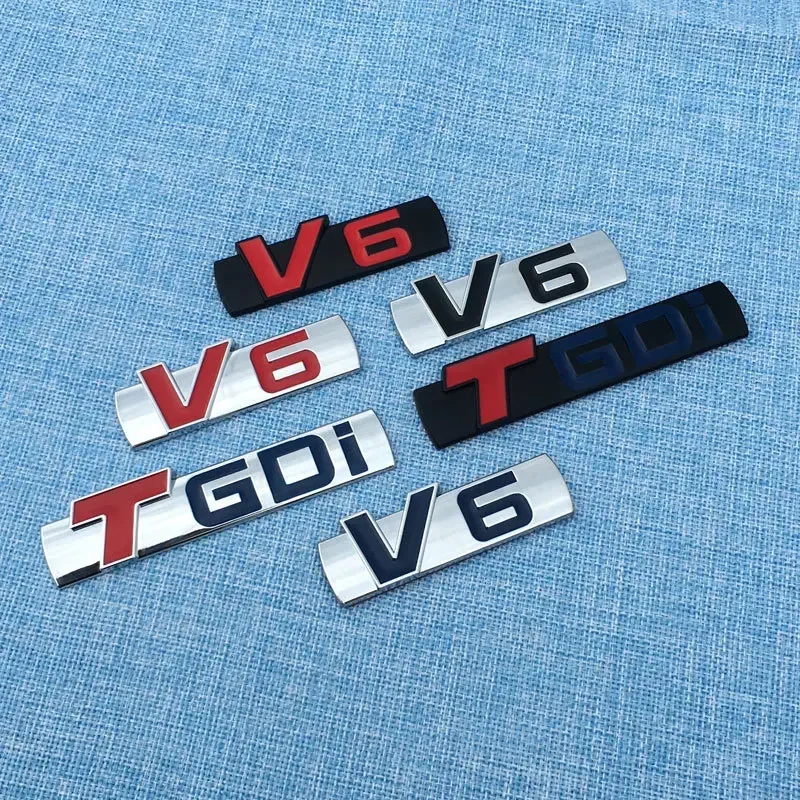 Car-Styling-Metal-V6-Engine-Logo-Emblem-Trunk-Sport-Turbo-Auto-Badge-3D ...