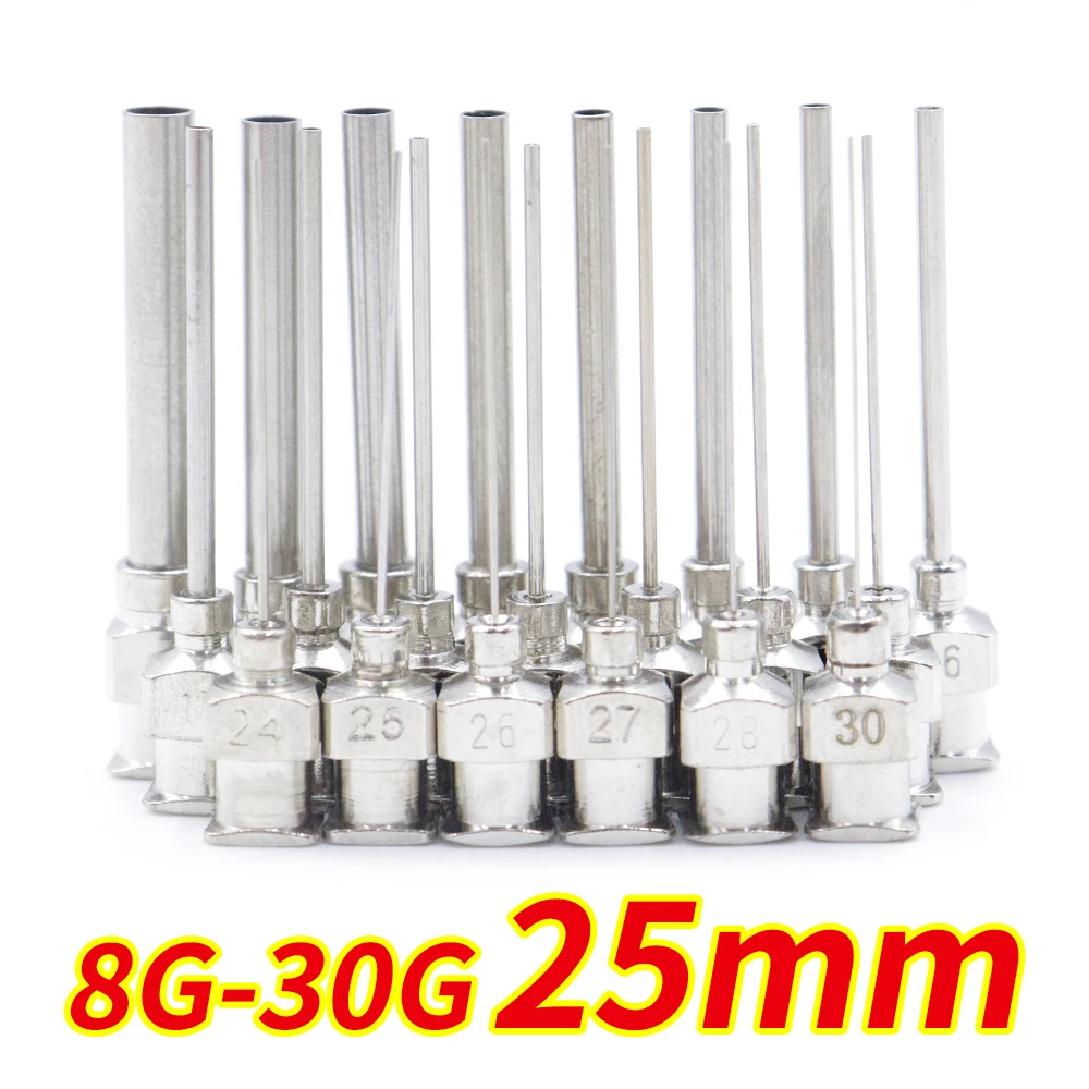 12pcs-25mm-stainless-steel-precision-dispensing-needle-Liquid-dispenser ...