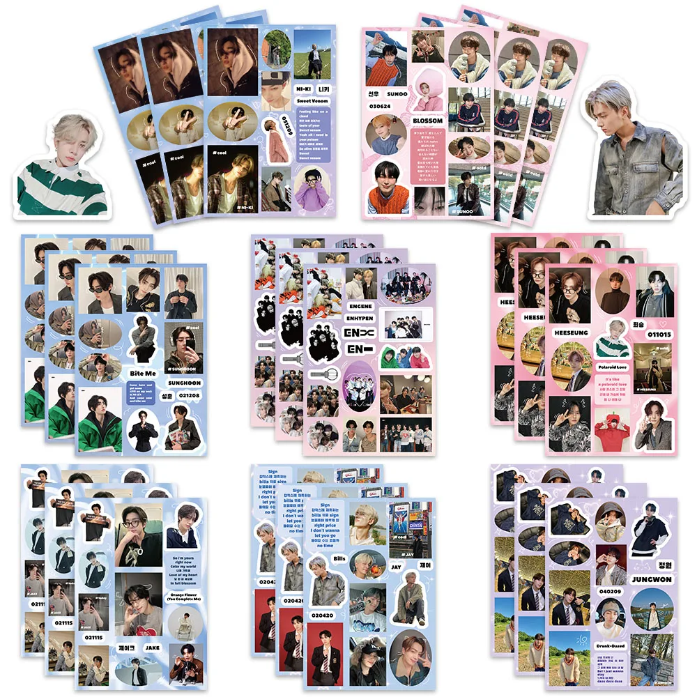 8Sheets-Puzzle-Korean-Kpop-Team-Souvenir-Stickers-DIY-Music-Boy-Band ...