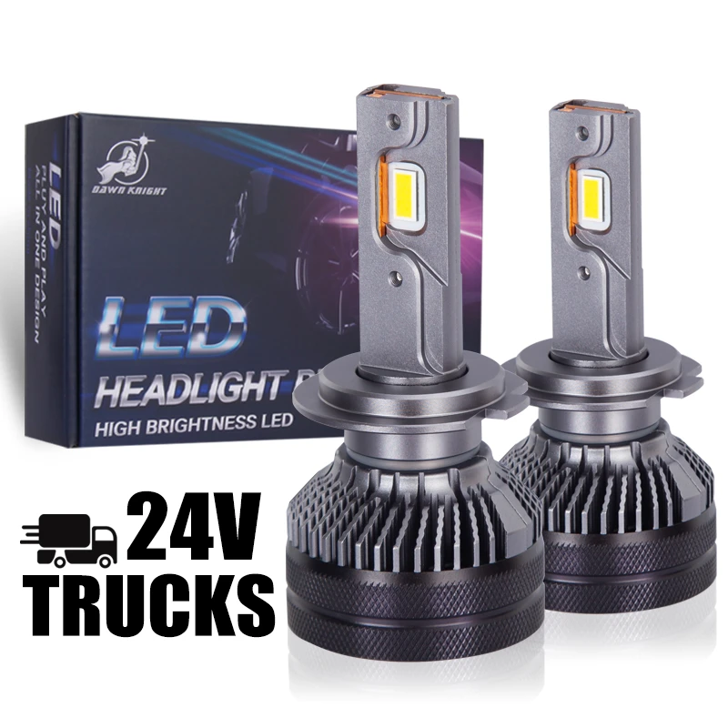 2pcs K5c 24v H7 H4 H1 Led Truck Light Bulb H11 4300k 6000k 110w 24v Led Headlight Lamp For Truck ...