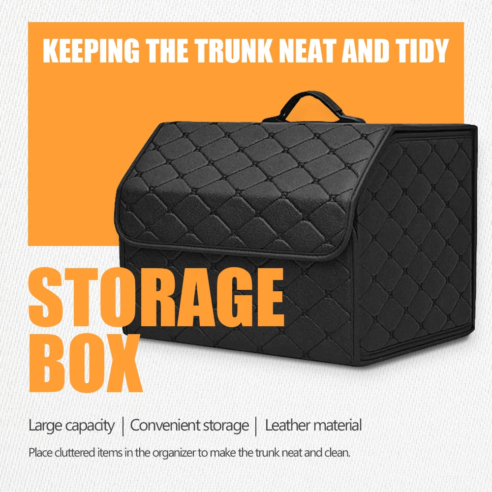 Car-PU-Leather-Trunk-Storage-Box-Portable-Foldable-Storage-Car-Multiuse ...