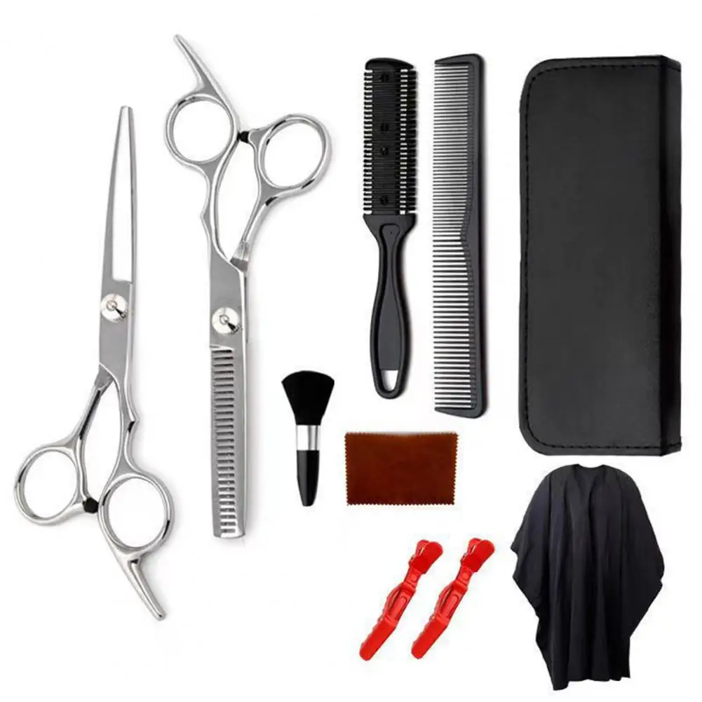 10-Pcs-Set-Hair-Scissor-Wear-Resistant-Professional-Pattern-Anti ...