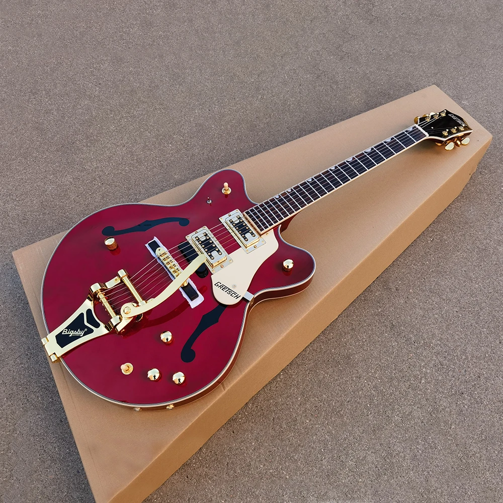 Guitarra-el-ctrica-de-Jazz-personalizada-guitarra-semihueca-sin ...