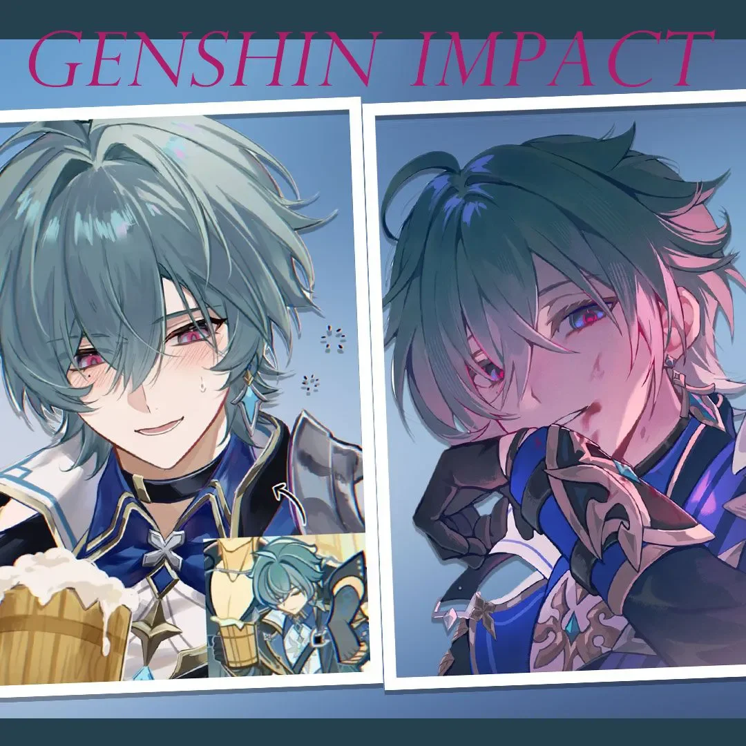 Game Genshin Impact Lohen Cosplay Anime Cartoon Acrylic Transparent ...